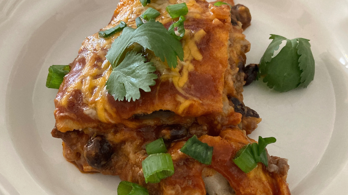 Eating Well Made Easy: Stacked Enchiladas – Spring Forest Farm